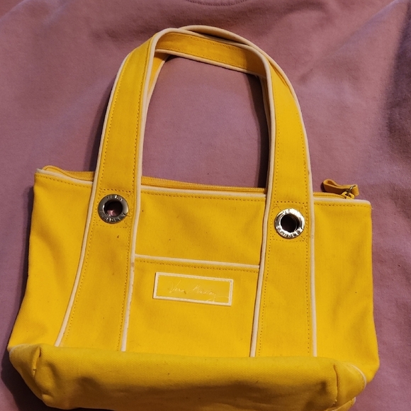 Vera Bradley | Bags | Vera Bradley Yellow Canvas Tote Bag | Poshmark